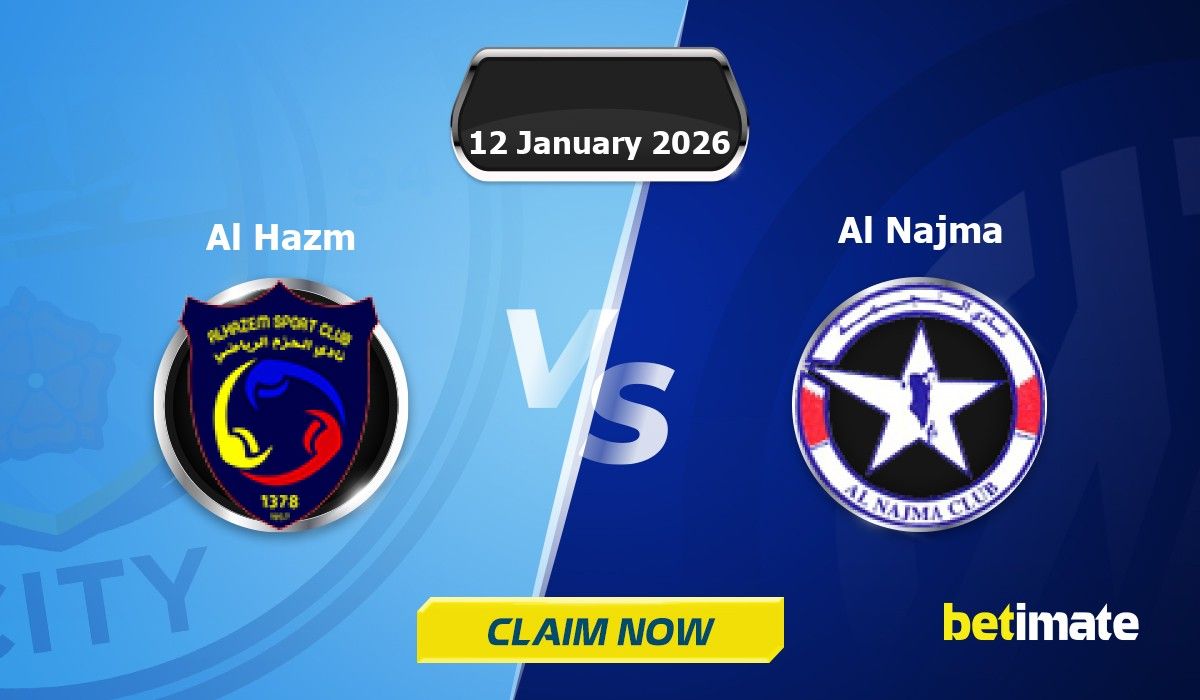 Al Hazm vs Al Najma Predictions | Expert Betting Tips & Stats 12 Jan 2026