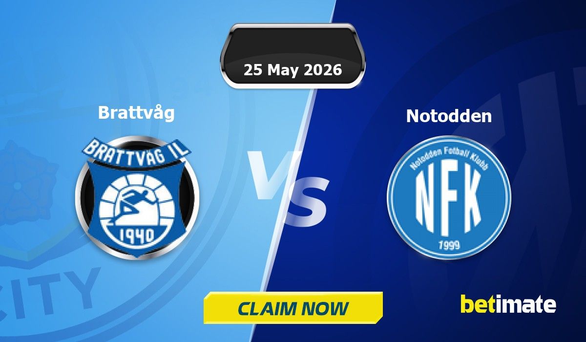 Brattvåg vs Notodden Predictions | Expert Betting Tips & Stats