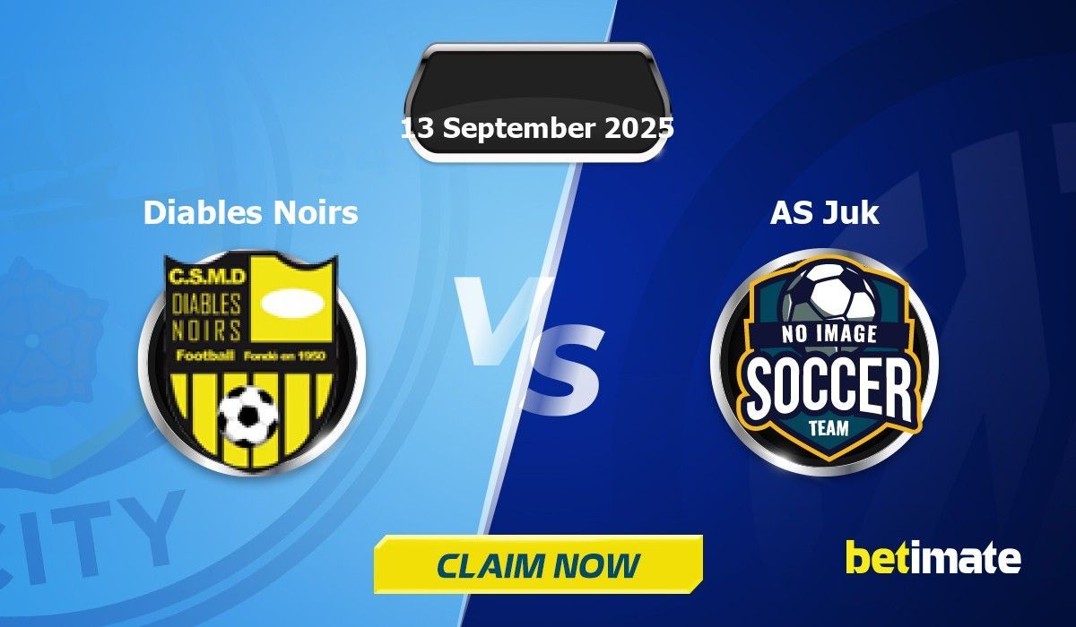 Diables Noirs vs AS Juk Predictions | Expert Betting Tips & Stats 13 ...