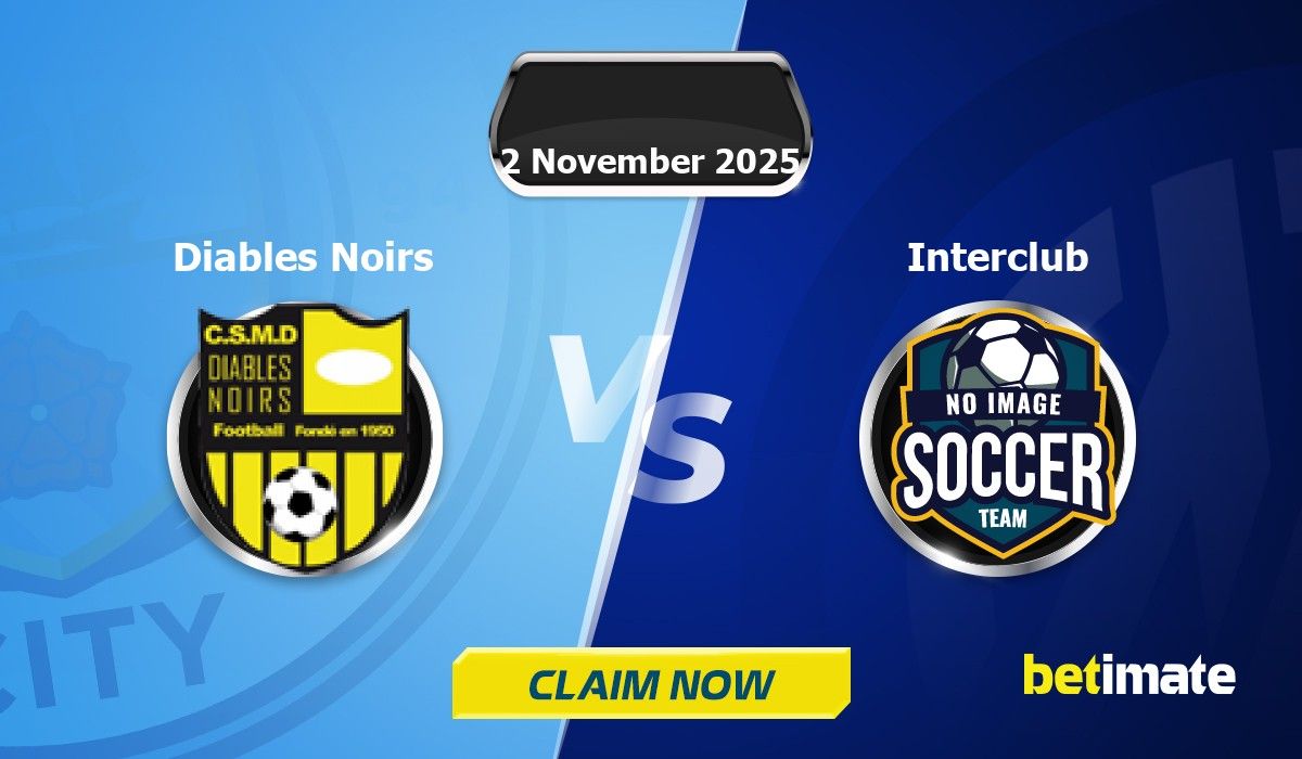 Diables Noirs vs Interclub Predictions | Expert Betting Tips & Stats