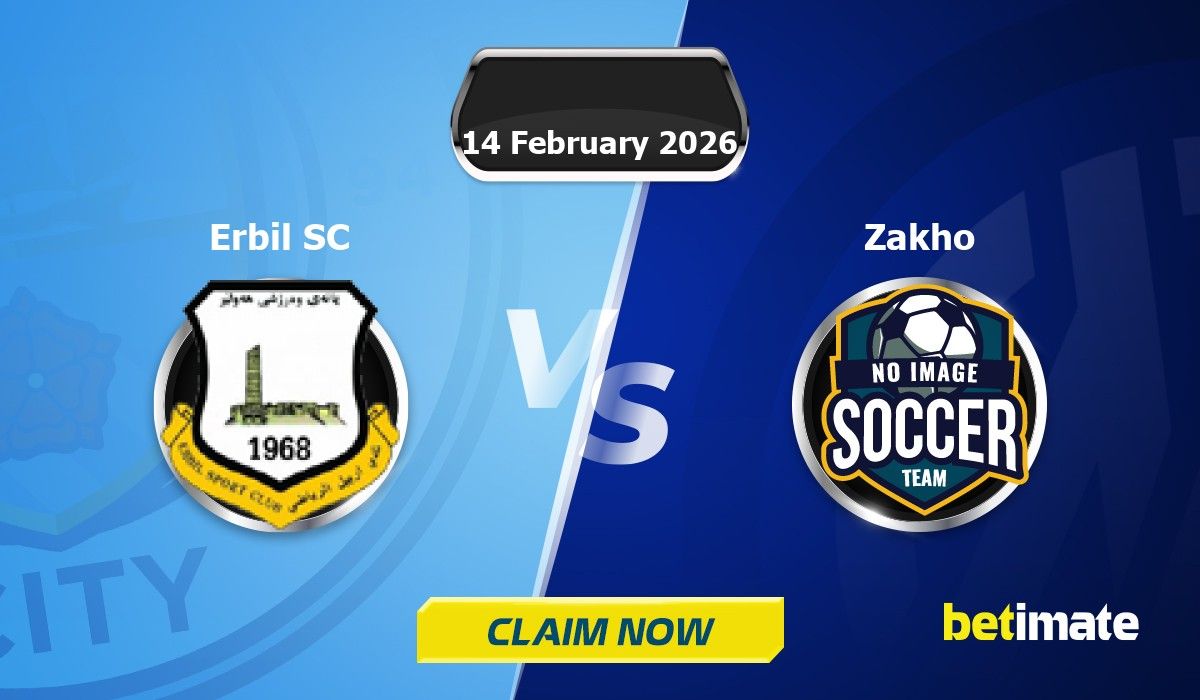 Erbil SC vs Zakho Predictions | Expert Betting Tips & Stats 14 Feb 2026