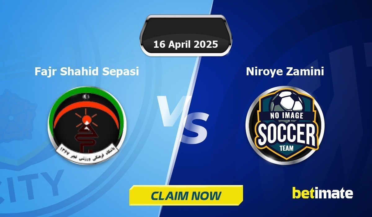 Predicciones de Fajr Shahid Sepasi vs Niroye Zamini | Consejos expertos de apuestas y estadísticas