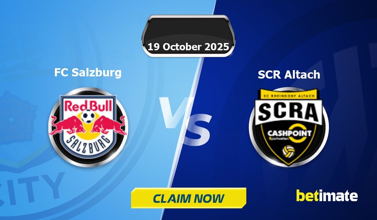 FC Salzburg vs SCR Altach Predictions | Expert Betting Tips & Stats 19 ...