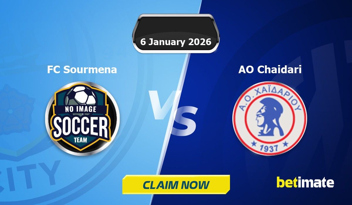 FC Sourmena vs AO Chaidari Greece Amateur Cup 预测 - 赔率和投注技巧 06 Jan 2026