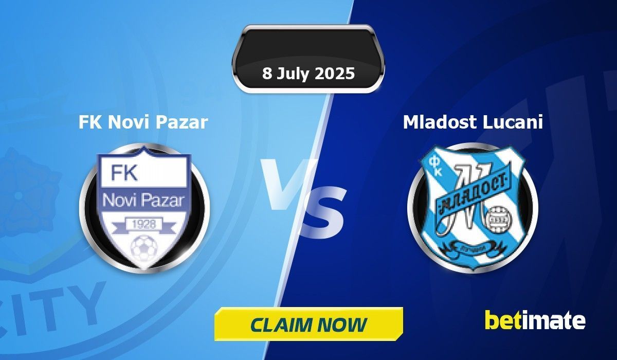 Prognozy FK Novi Pazar vs Mladost Lucani | Ekspert typujący mecze i statystyki 08 Jul 2025