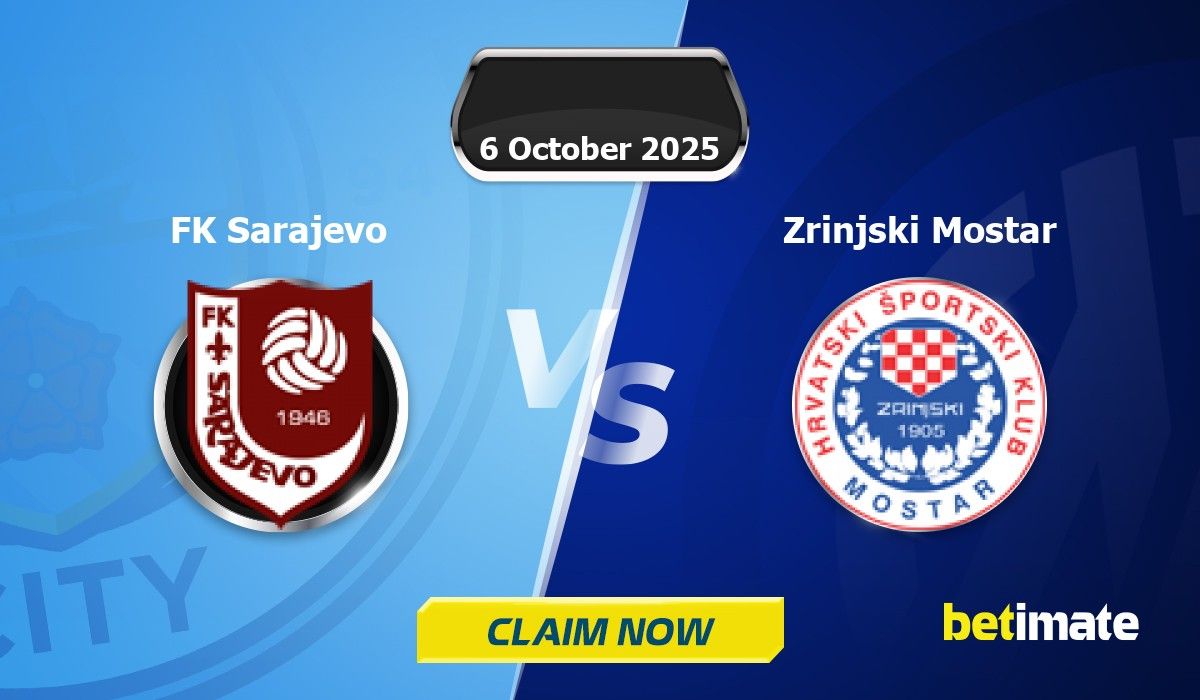 FK Sarajevo vs Zrinjski Mostar Predictions | Expert Betting Tips & Stats 06 Oct 2025