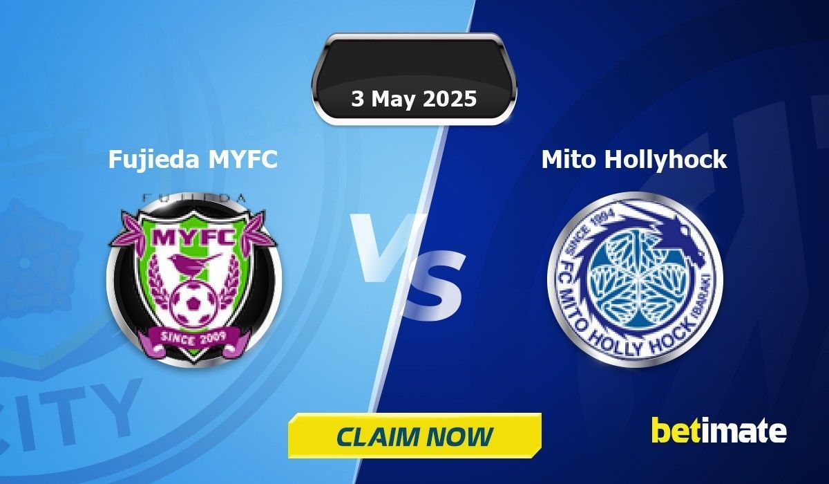 Fujieda MYFC vs Mito Hollyhock 예측 | 전문 베팅 팁 및 통계 03 May 2025