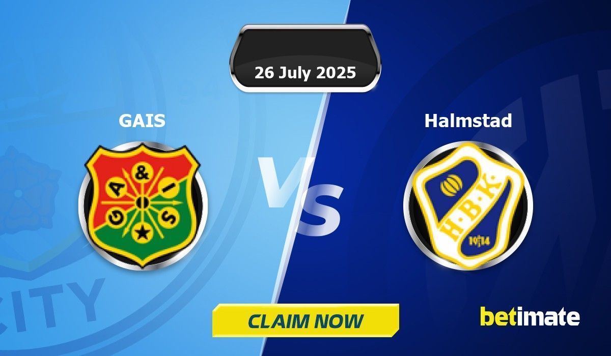 GAIS vs Halmstad Predictions | Expert Betting Tips & Stats 26 Jul 2025