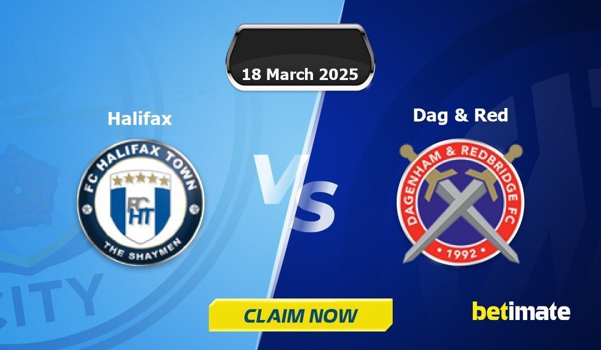 Halifax vs Dag & Red Predictions | Expert Betting Tips & Stats