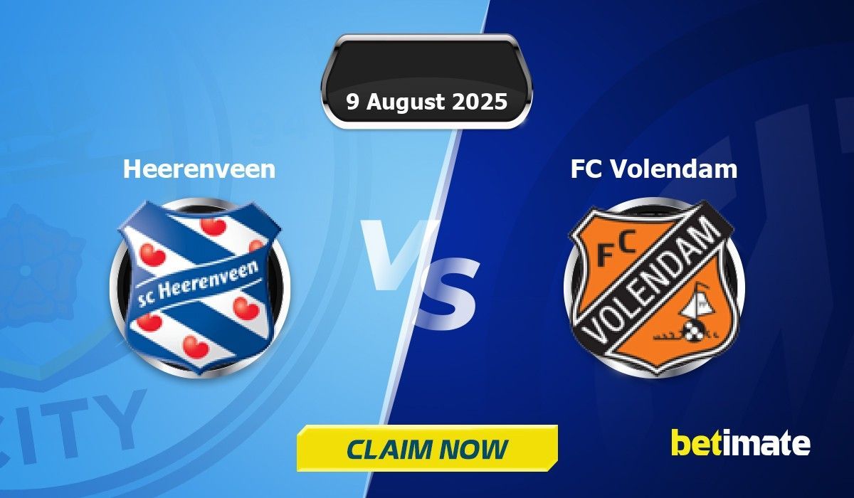 Heerenveen vs FC Volendam Predictions | Expert Betting Tips & Stats 09 Aug 2025