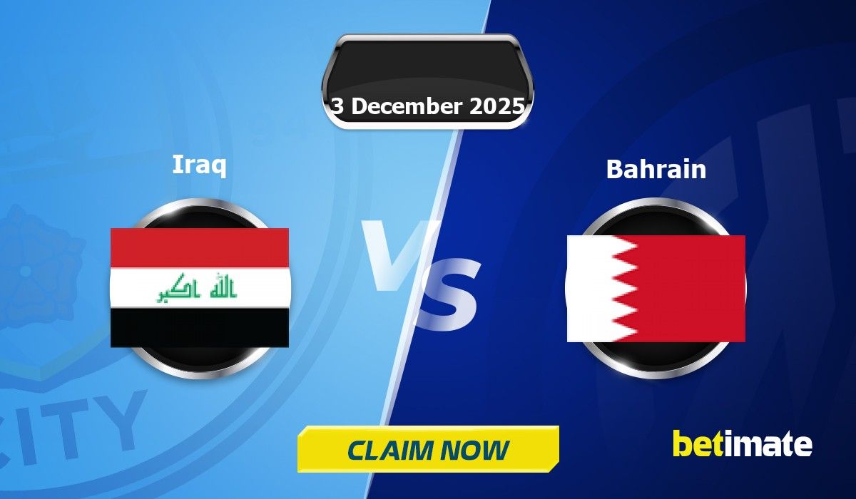 Iraq vs Bahrain 예측 | 전문 베팅 팁 및 통계 03 Dec 2025