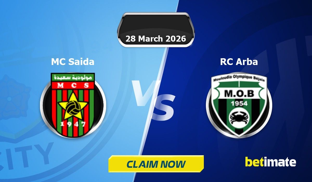 Prévisions du match MC Saida vs RC Arba | Conseils d'expert en paris ...