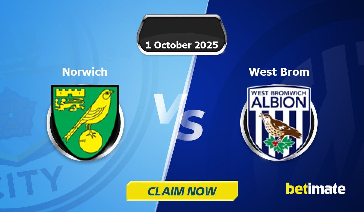 Norwich vs West Brom Predictions | Expert Betting Tips & Stats 01 Oct 2025