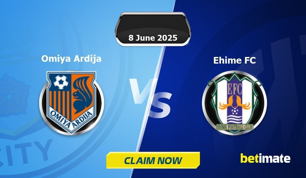 Omiya Ardija vs Ehime FC Predictions | Expert Betting Tips & Stats 08 Jun 2025