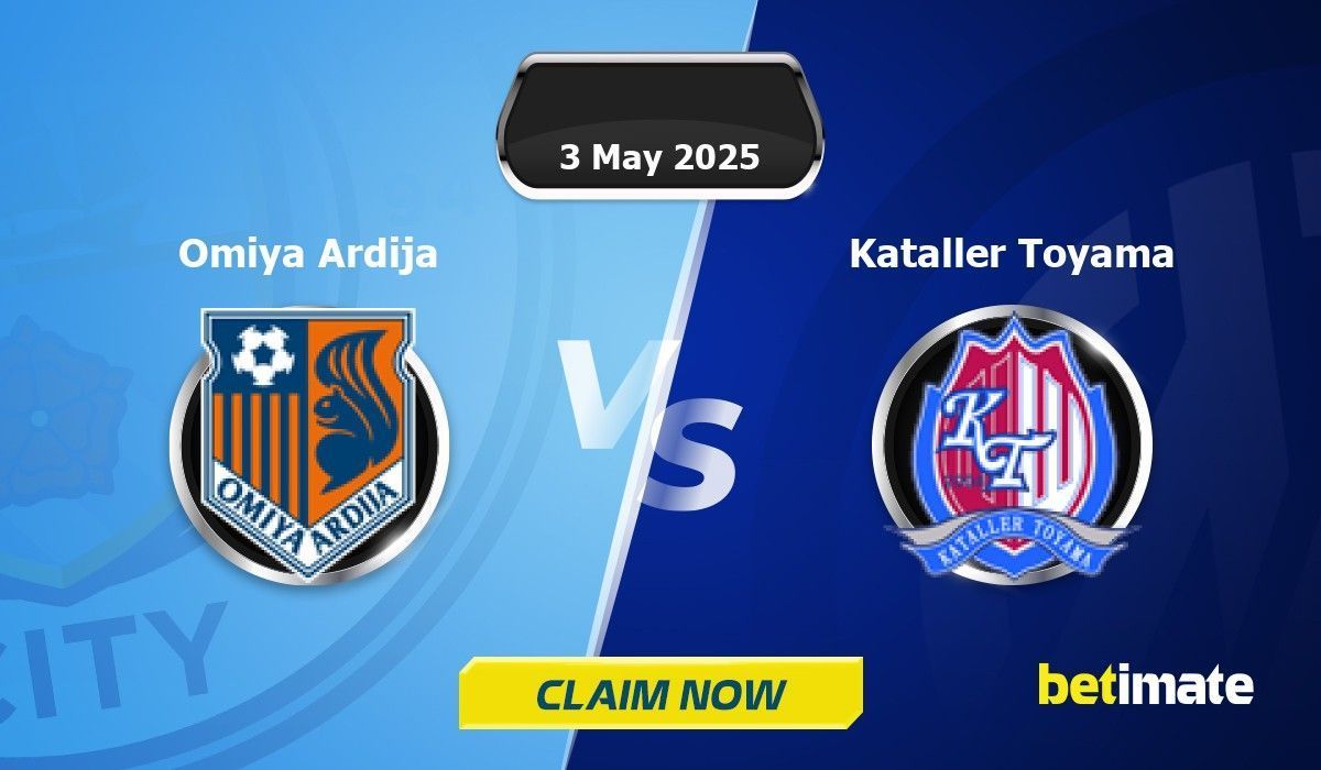 Omiya Ardija vs Kataller Toyama 예측 | 전문 베팅 팁 및 통계 03 May 2025