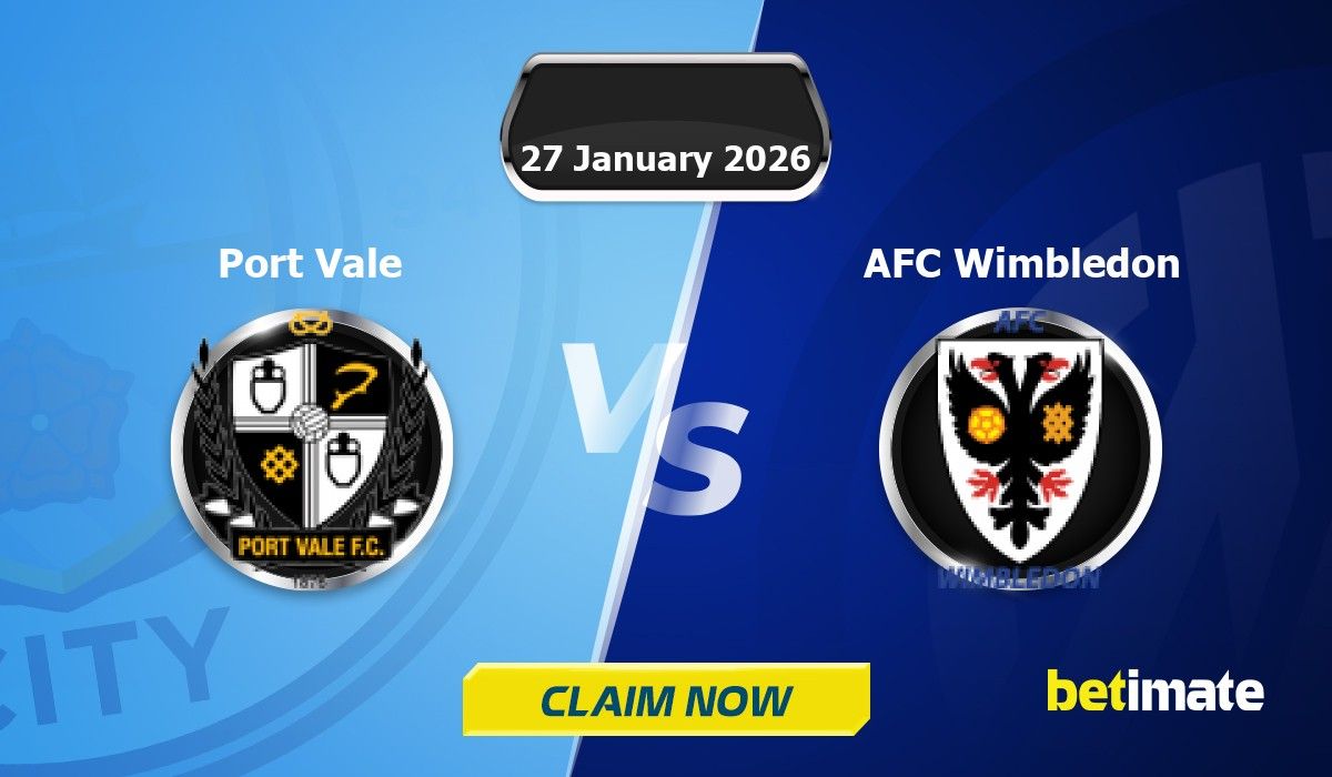 Port Vale vs AFC Wimbledon Predictions | Expert Betting Tips & Stats 27 ...