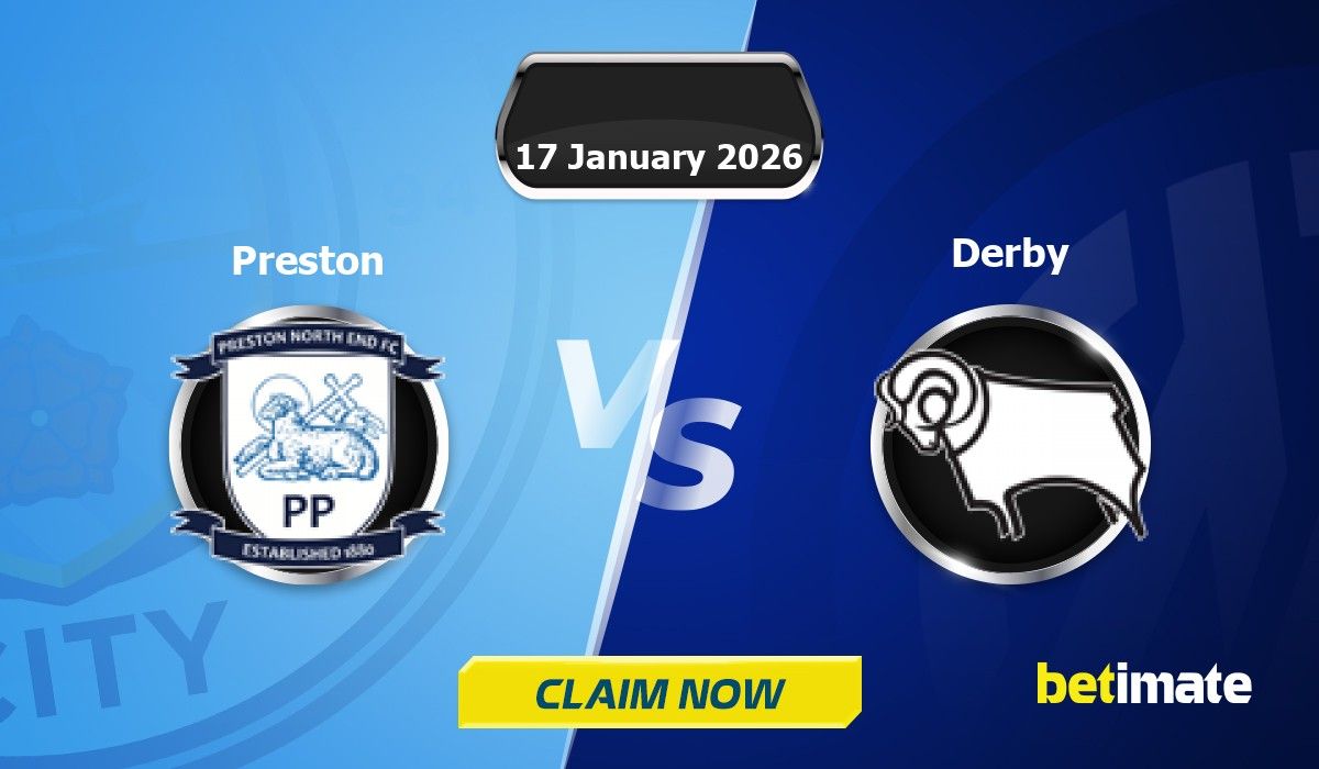 Preston vs Derby Predictions | Expert Betting Tips & Stats 17 Jan 2026
