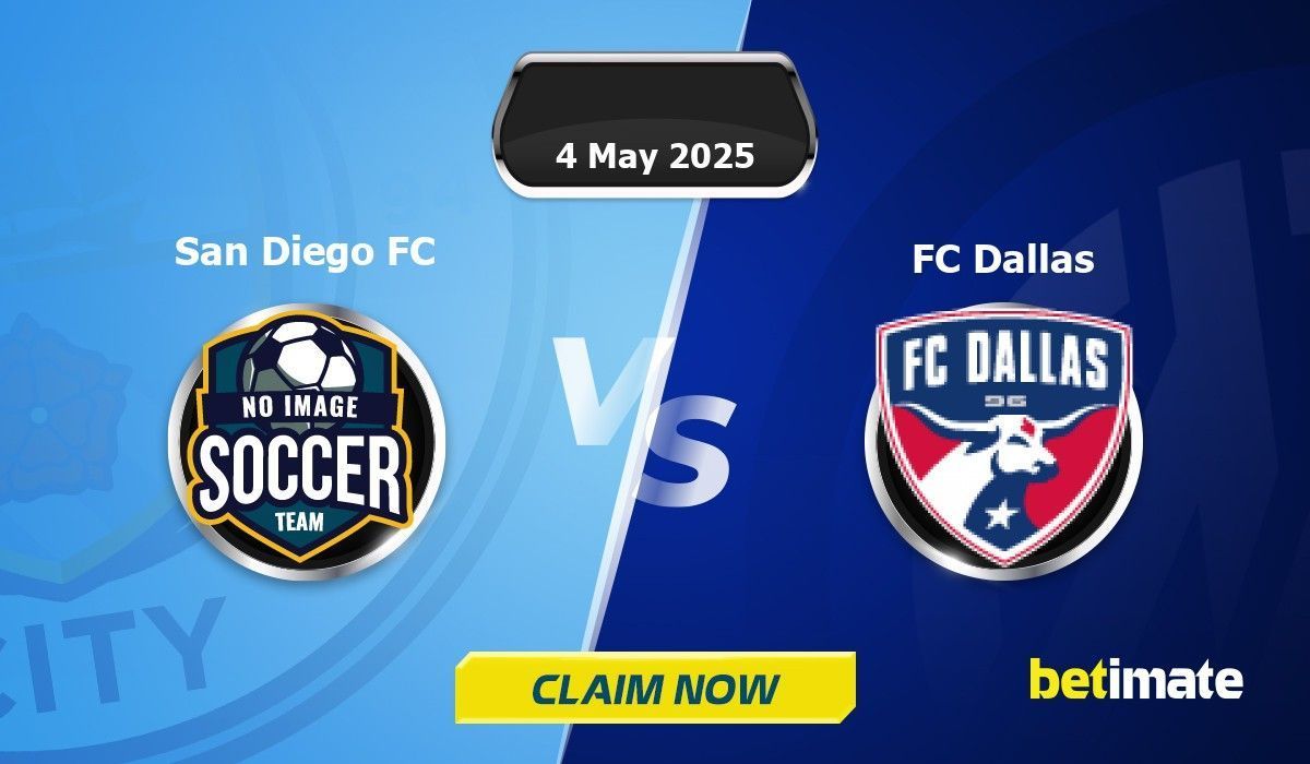 San Diego FC vs FC Dallas 예측 | 전문 베팅 팁 및 통계 04 May 2025