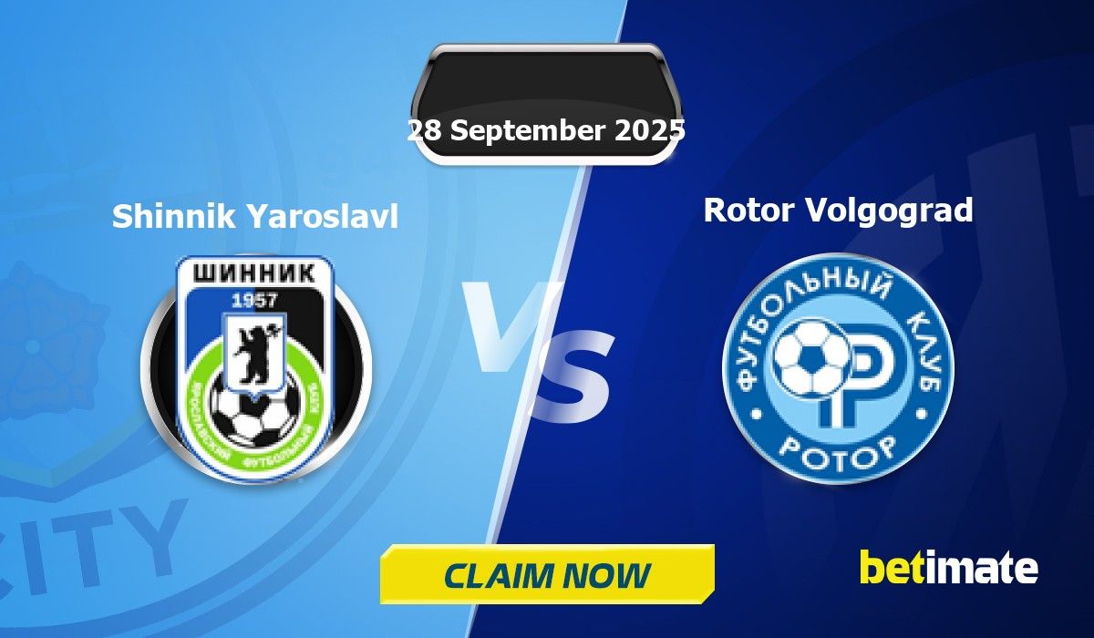 Shinnik Yaroslavl vs Rotor Volgograd Predictions - 28/09/2025