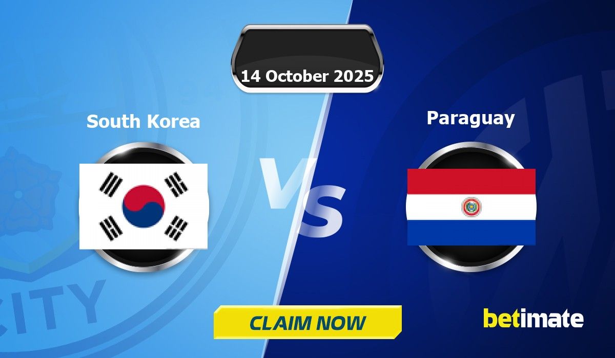 South Korea vs Paraguay 예측 | 전문 베팅 팁 및 통계 14 Oct 2025