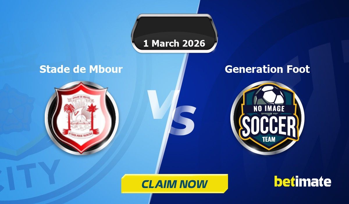 Stade de Mbour vs Generation Foot Predictions | Expert Betting Tips ...