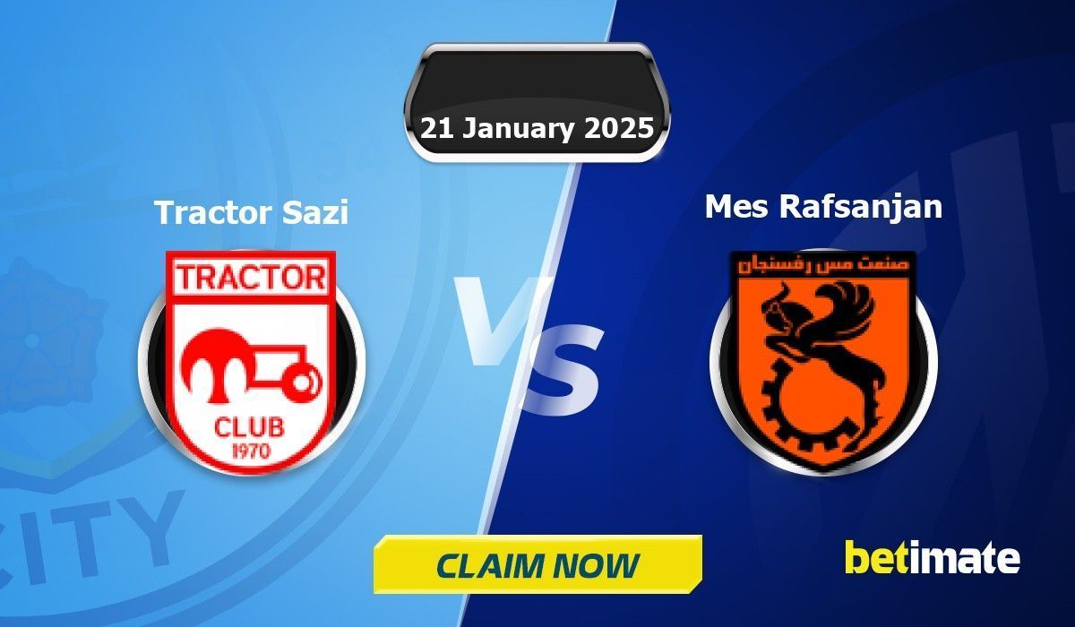 Tractor Sazi vs Mes Rafsanjan Predictions | Expert Betting Tips & Stats
