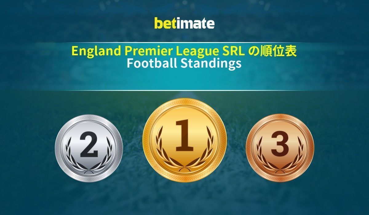 England Premier League SRL 順位表｜リーグテーブル＆チームランキングの最新情報