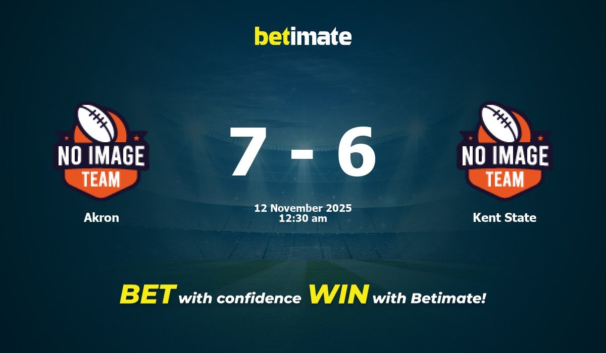 Akron vs Kent State American Football Prediction, Odds & Betting Tips ...