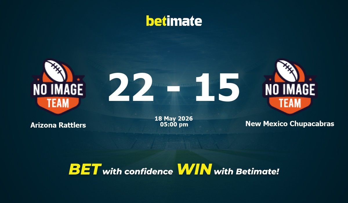 Arizona Rattlers vs New Mexico Chupacabras American Football Prediction ...