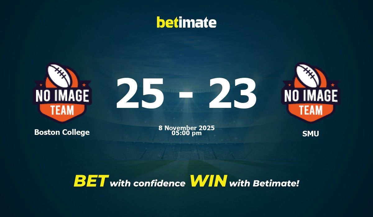 Boston College vs SMU American Football Prediction, Odds & Betting Tips ...