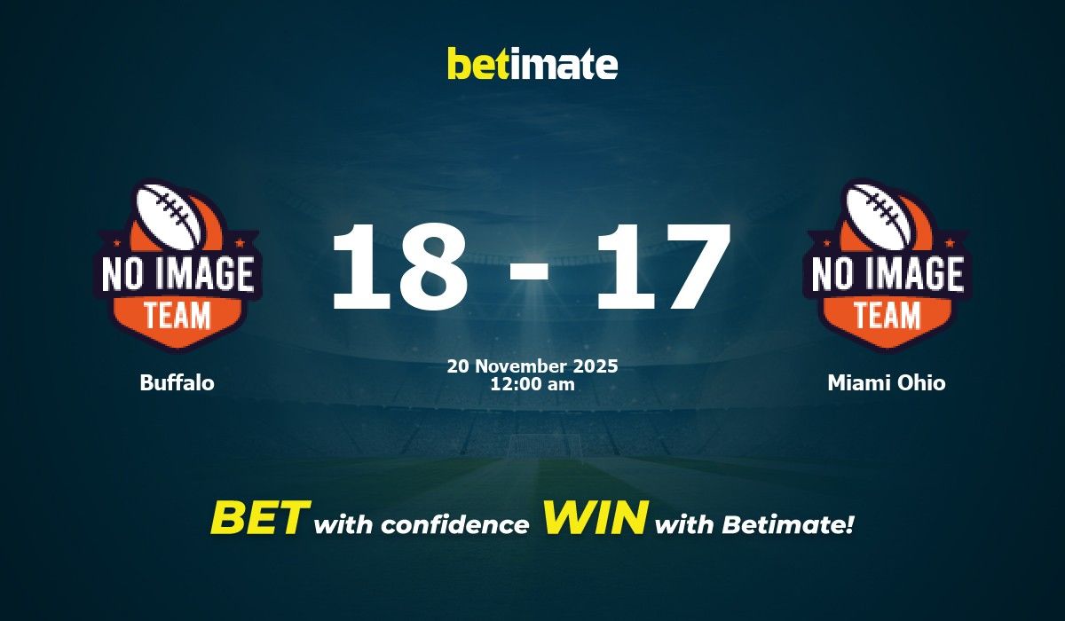 Buffalo vs Miami Ohio American Football Prediction, Odds & Betting Tips ...