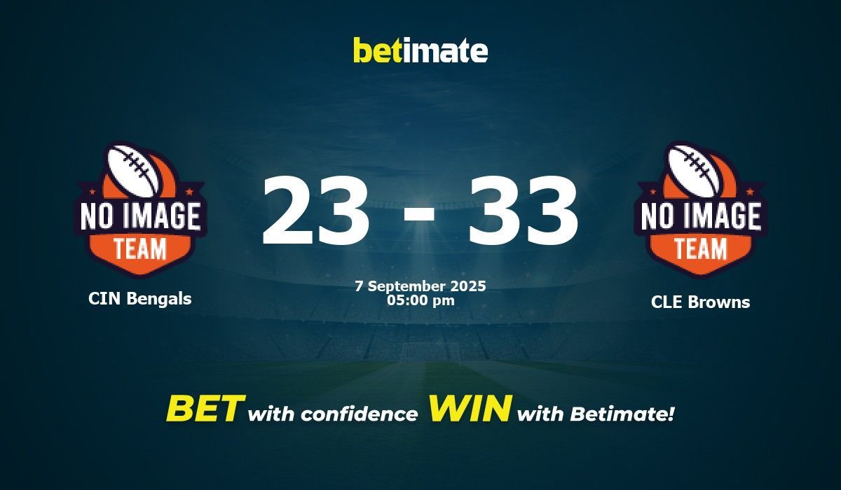 CIN Bengals vs CLE Browns American Football Prediction, Odds & Betting ...