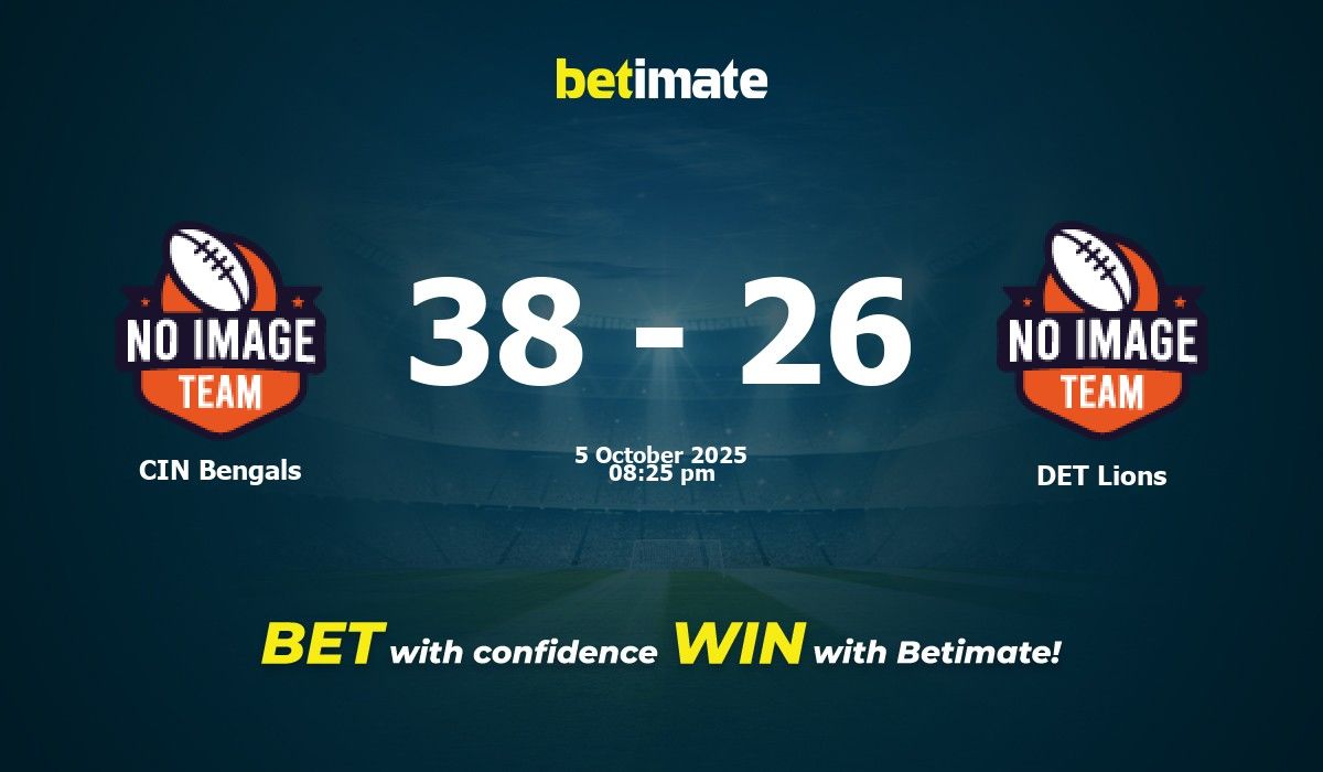 CIN Bengals vs DET Lions American Football Prediction, Odds & Betting ...
