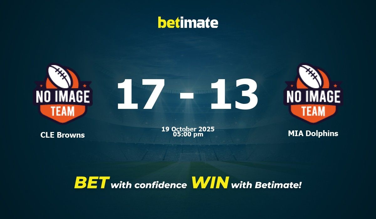 CLE Browns vs MIA Dolphins American Football Prediction, Odds & Betting ...