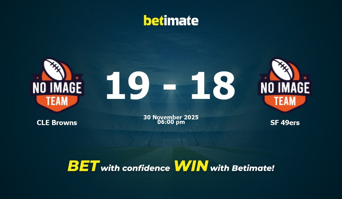 CLE Browns vs SF 49ers American Football Prediction, Odds & Betting ...