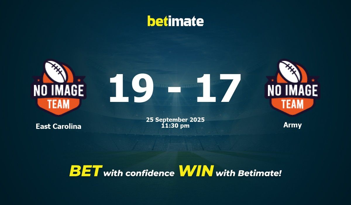 East Carolina vs Army American Football Prediction, Odds & Betting Tips ...