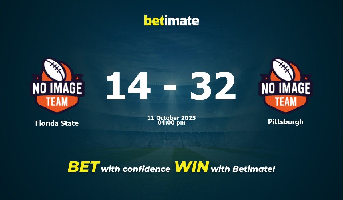 Florida State vs Pittsburgh American Football Prediction, Odds ...