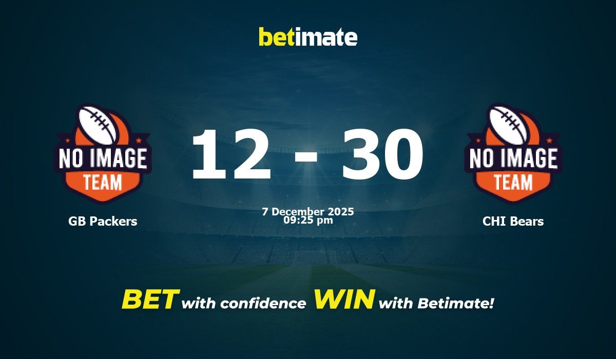 GB Packers vs CHI Bears American Football Prediction, Odds & Betting ...