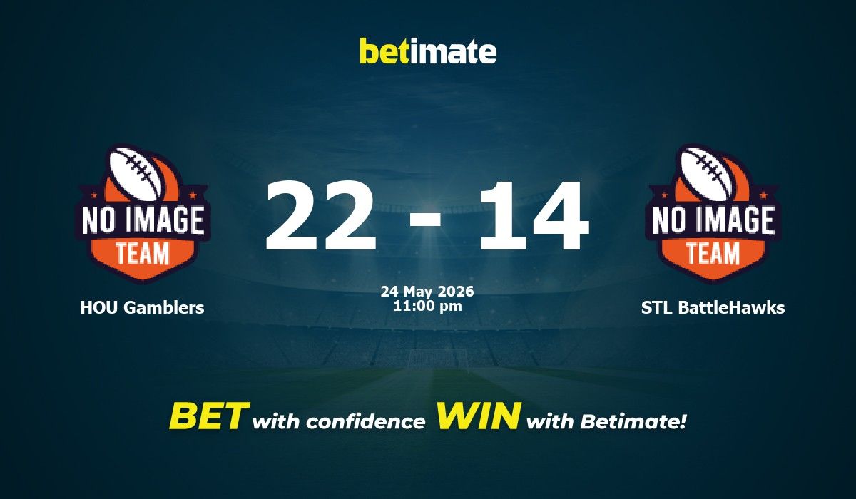 HOU Gamblers vs STL BattleHawks American Football Prediction, Odds ...