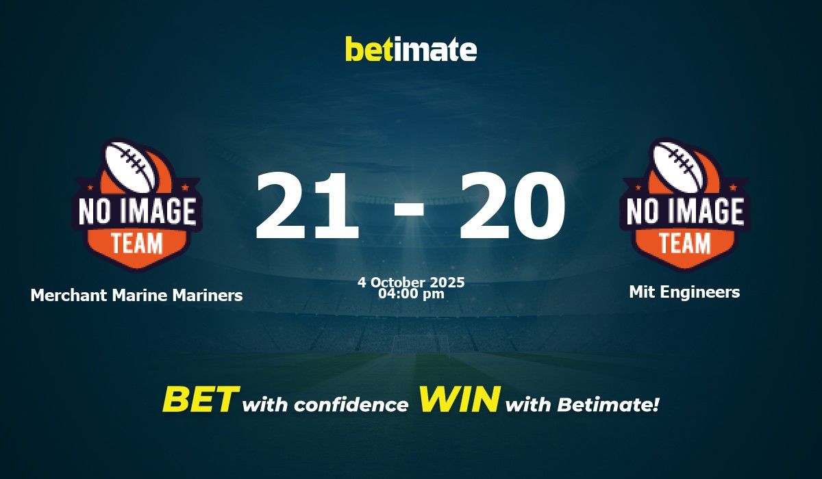 Merchant Marine Mariners vs Mit Engineers American Football Prediction ...
