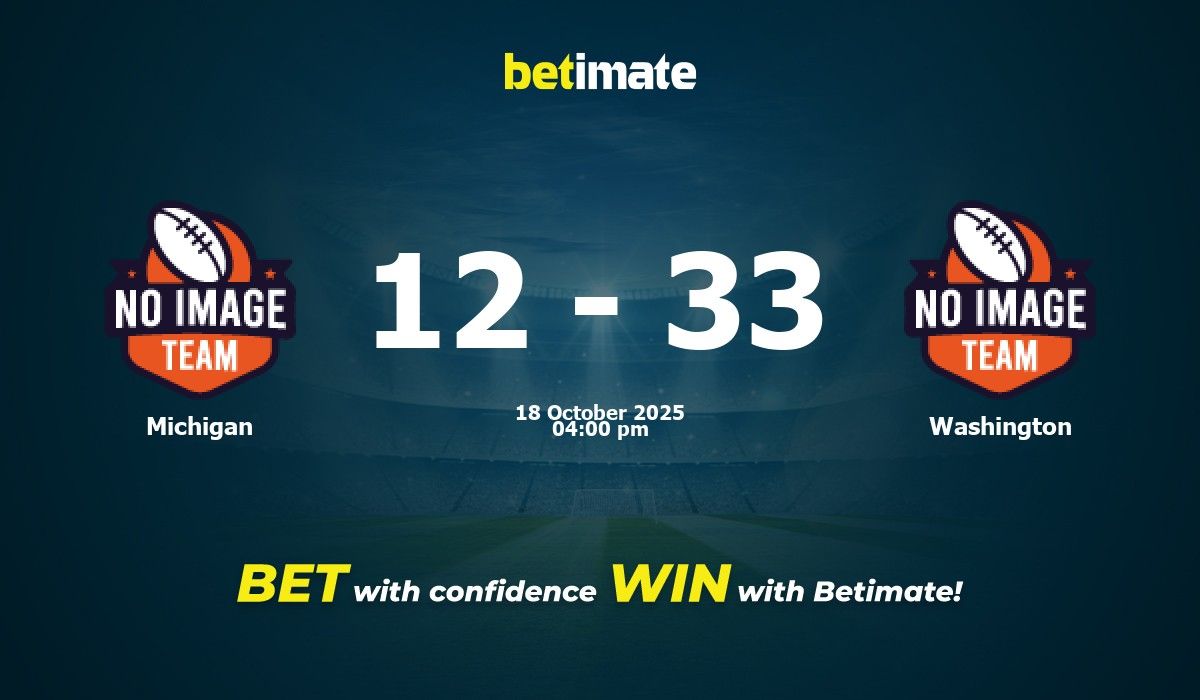 Michigan vs Washington American Football Prediction, Odds & Betting Tips 10/18/2025