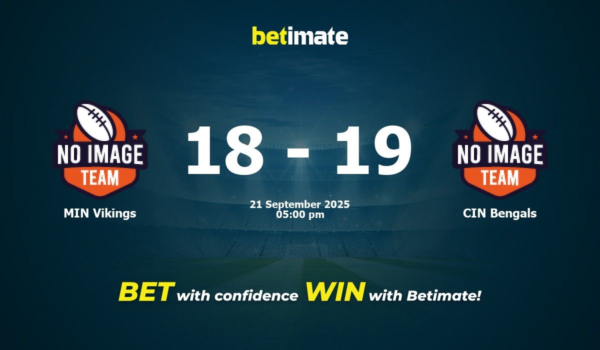 MIN Vikings vs CIN Bengals American Football Prediction, Odds & Betting ...