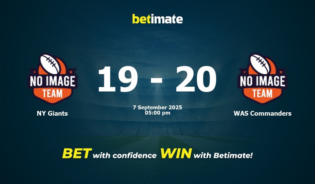 NY Giants vs WAS Commanders American Football Prediction, Odds ...