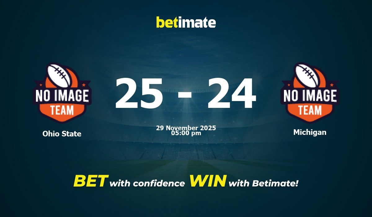 Ohio State vs Michigan American Football Prediction, Odds & Betting ...