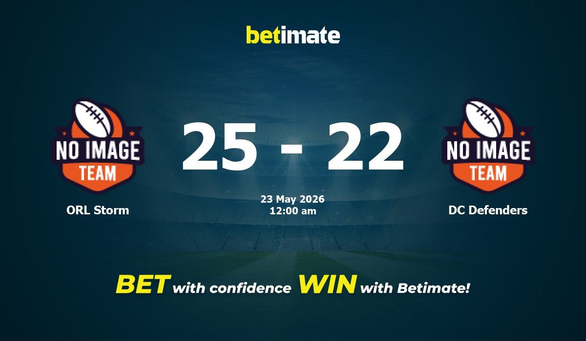 ORL Storm vs DC Defenders American Football Prediction, Odds & Betting ...
