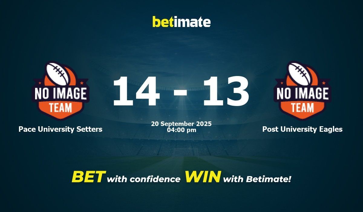 Pace University Setters vs Post University Eagles American Football ...