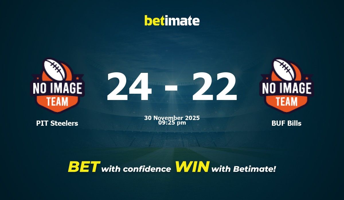 PIT Steelers vs BUF Bills American Football Prediction, Odds & Betting Tips 11/30/2025