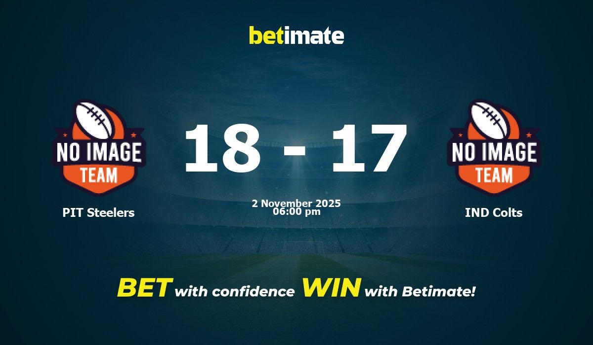 PIT Steelers vs IND Colts American Football Prediction, Odds & Betting ...