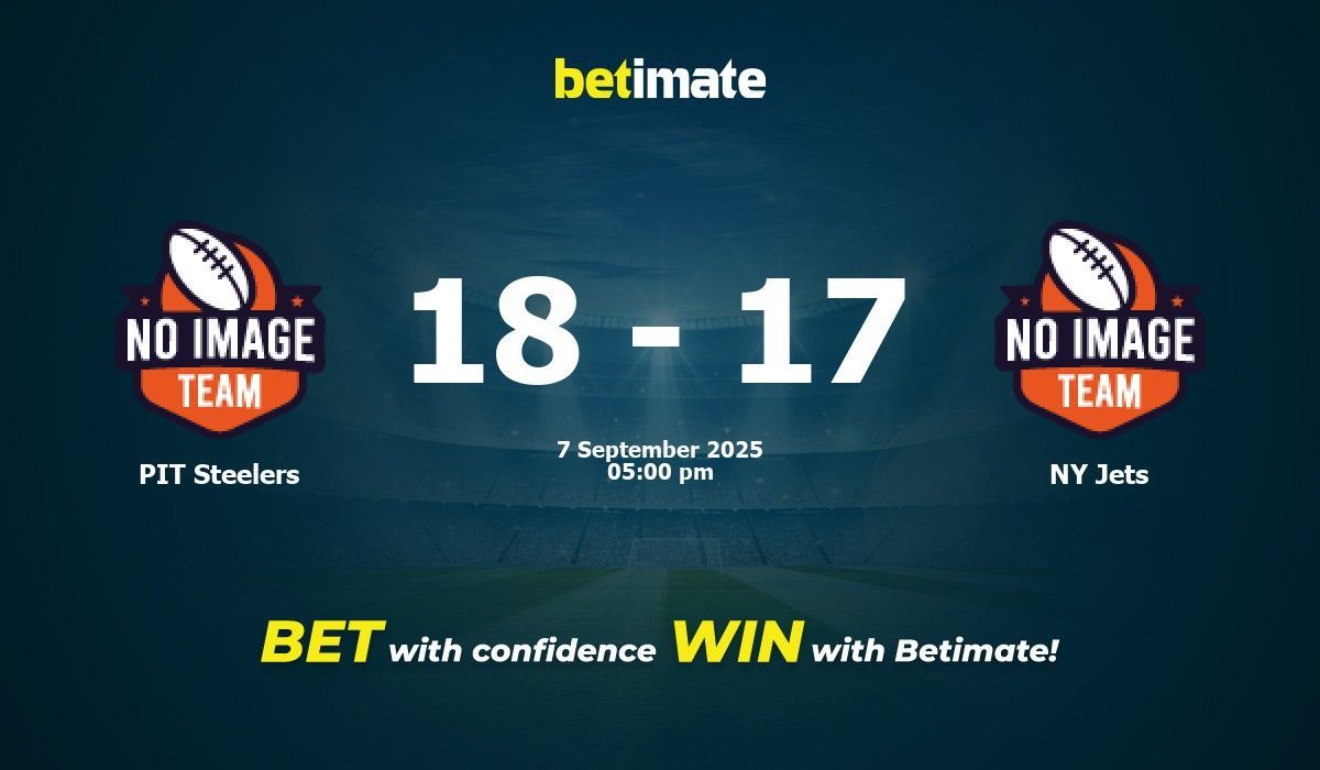 PIT Steelers vs NY Jets American Football Prediction, Odds & Betting ...