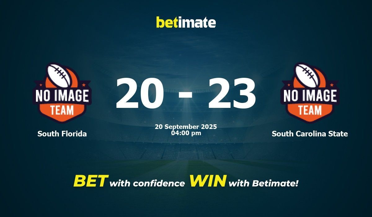 South Florida vs South Carolina State American Football Prediction ...